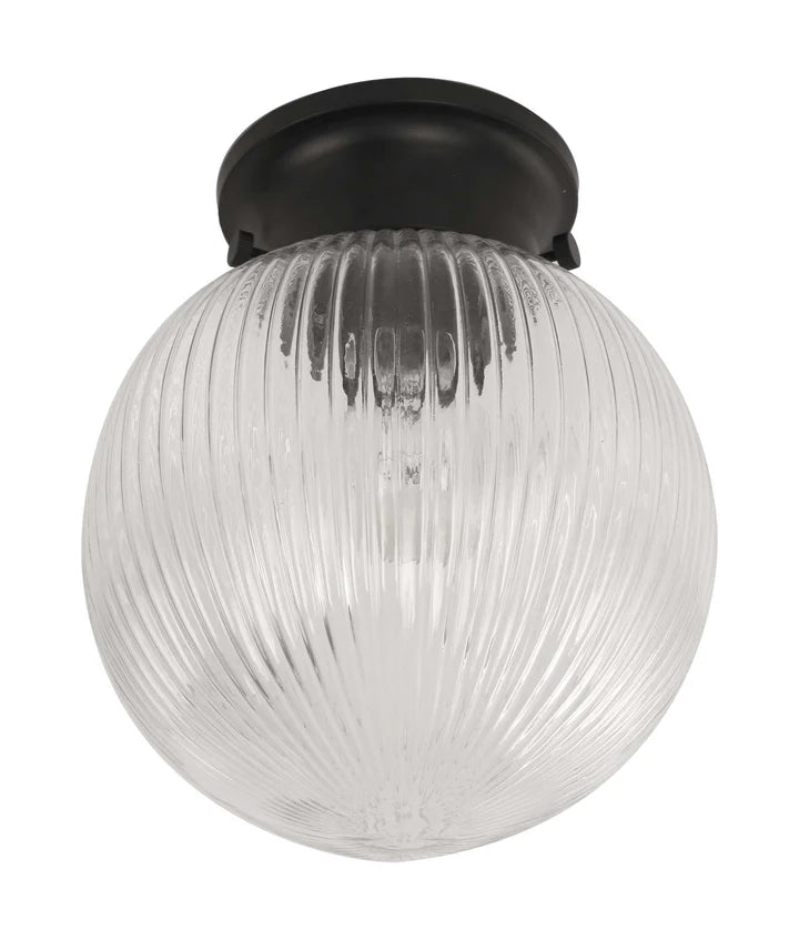 D.I.Y. Batten Fix Ceiling Lights - Large Spherical Ribbed Shape Fixtur ...